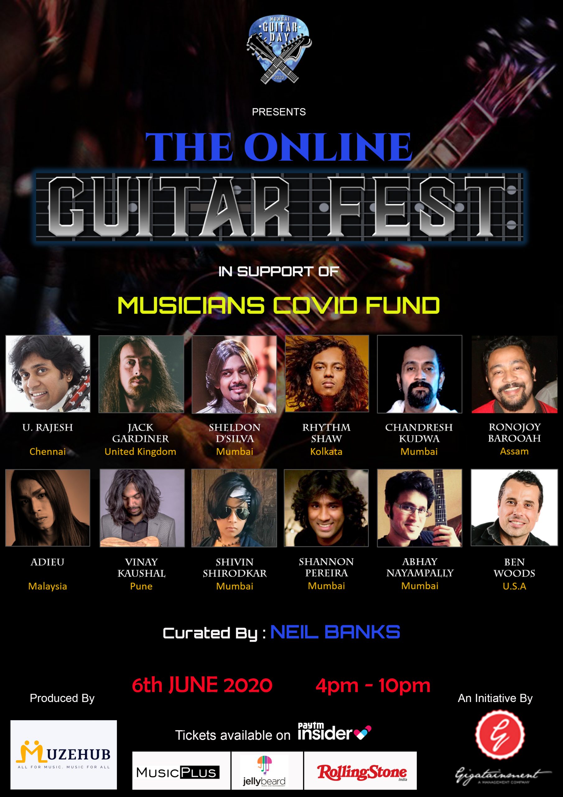 Gigatainment’s Online Guitar Fest Takes Place This Weekend